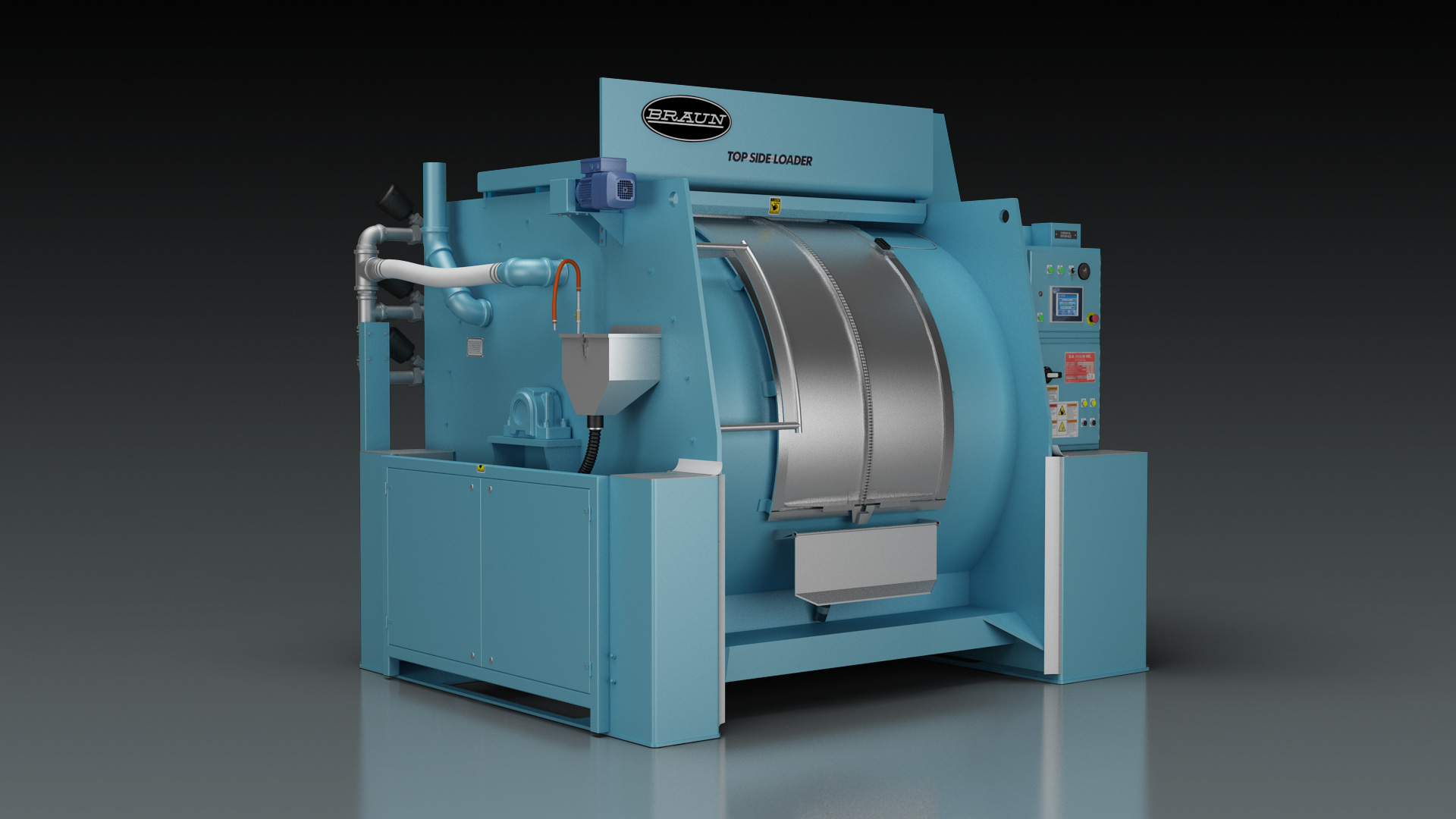 Top Side Loader Washer/Extractors (Standard) - G.A. Braun, Inc.